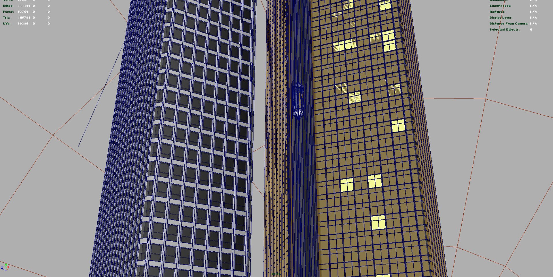 3d Model Of Glass Tower Inferno