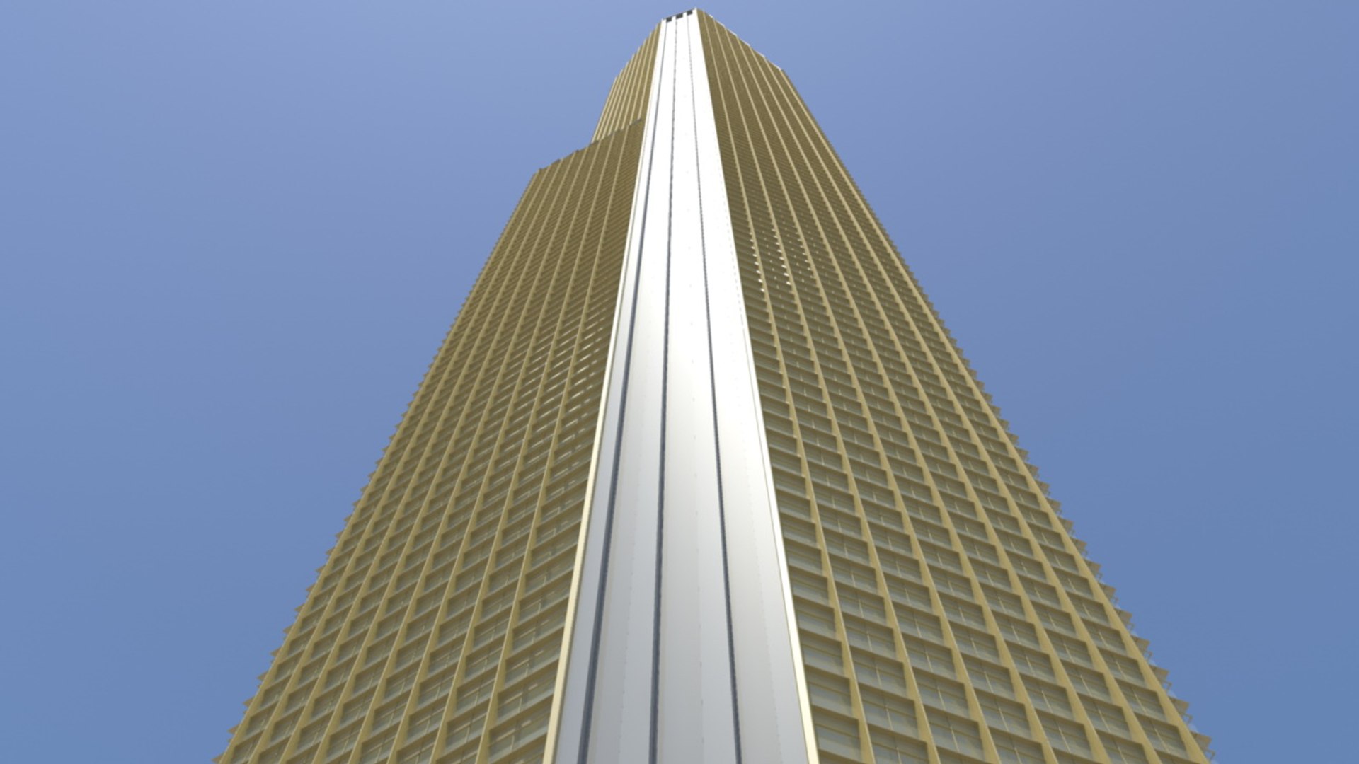 3d Model Of Glass Tower Inferno