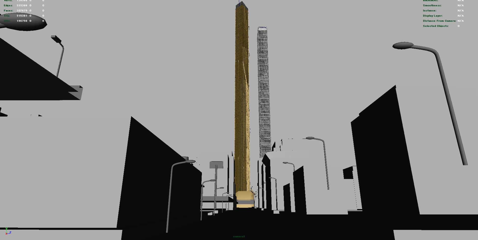 3d Model Of Glass Tower Inferno