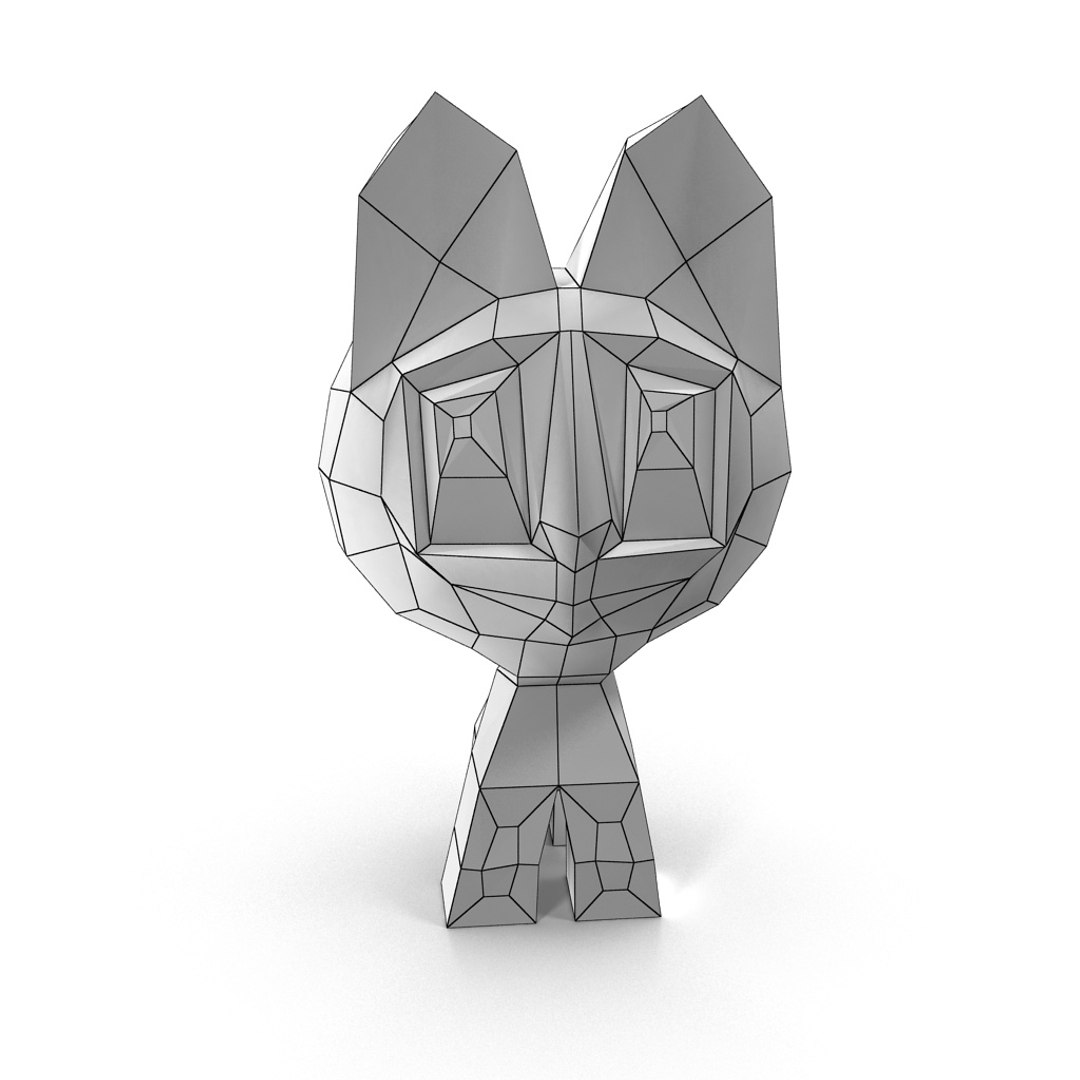 Russian Cartoon Kitten Gav 3d Model