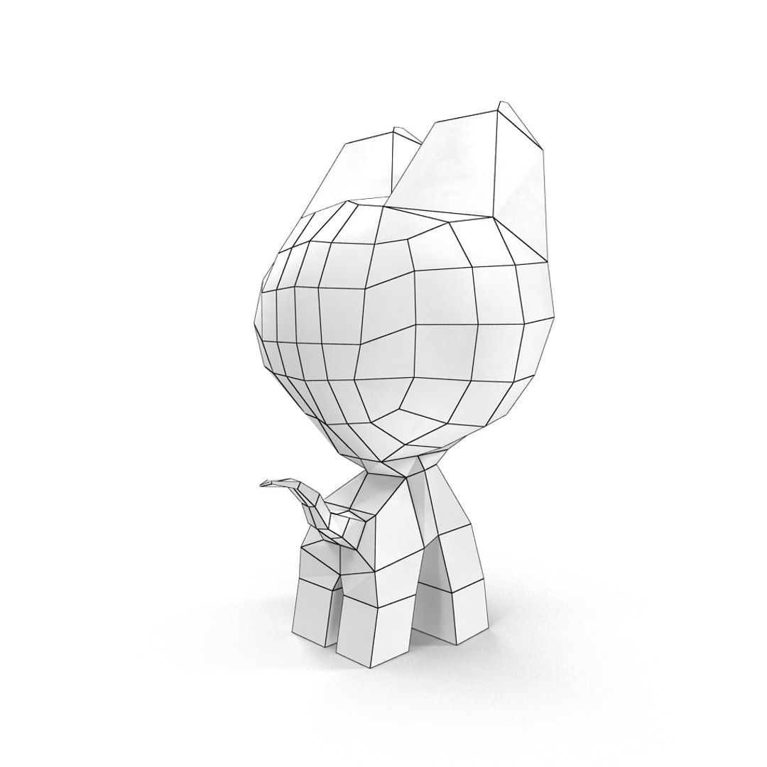 Russian Cartoon Kitten Gav 3d Model