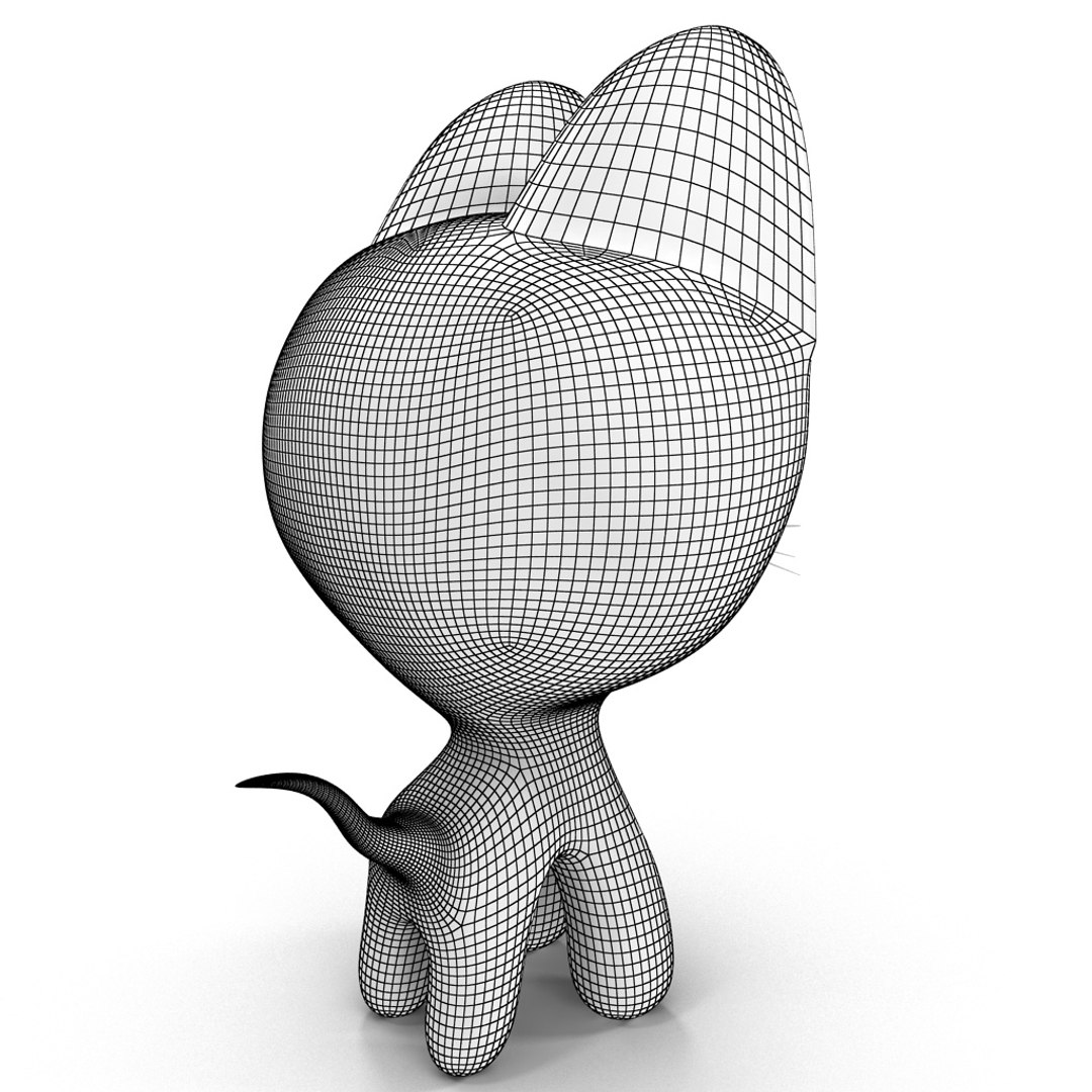 Russian Cartoon Kitten Gav 3d Model