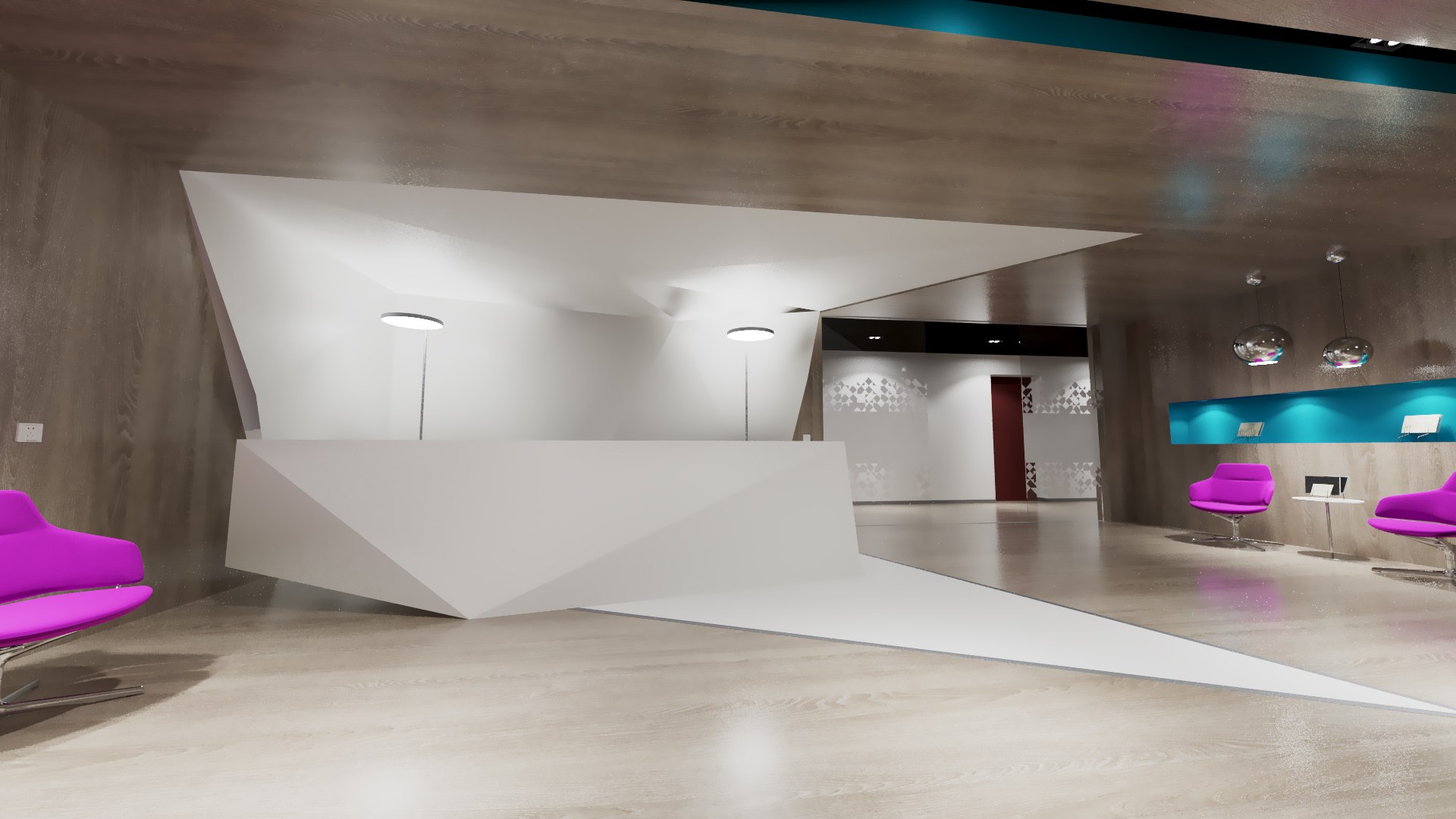 Reception Desk 3D Model - TurboSquid 2220435