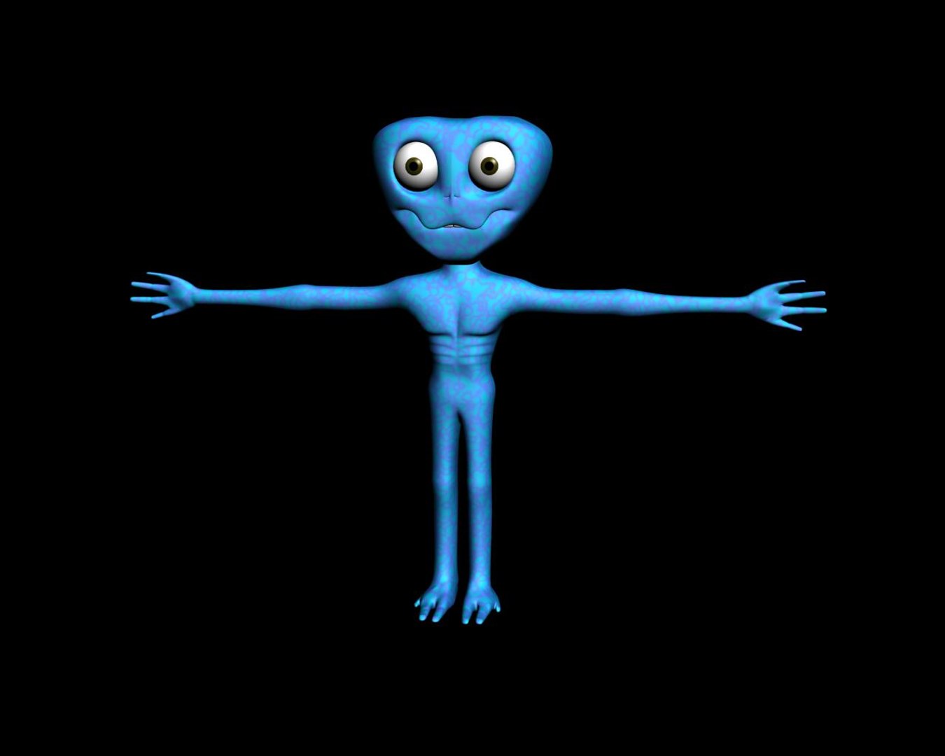 Alien Grey Biped 3d 3ds