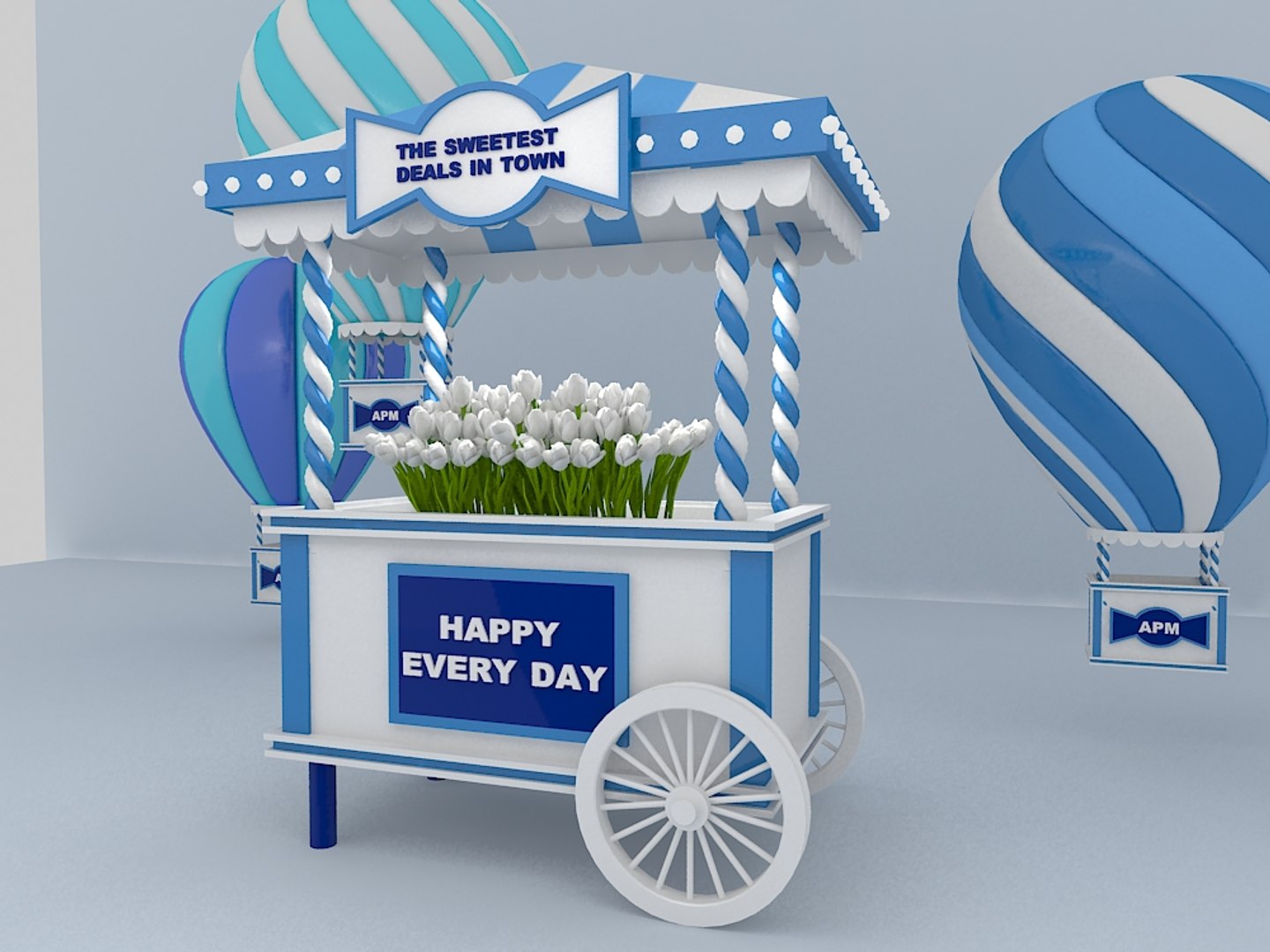 Flower Car Dessert 3D Model - TurboSquid 1413897