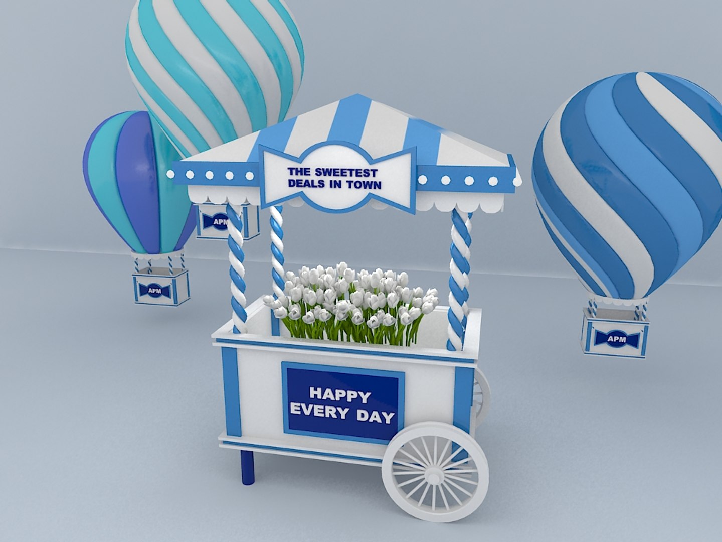 Flower Car Dessert 3D Model - TurboSquid 1413897