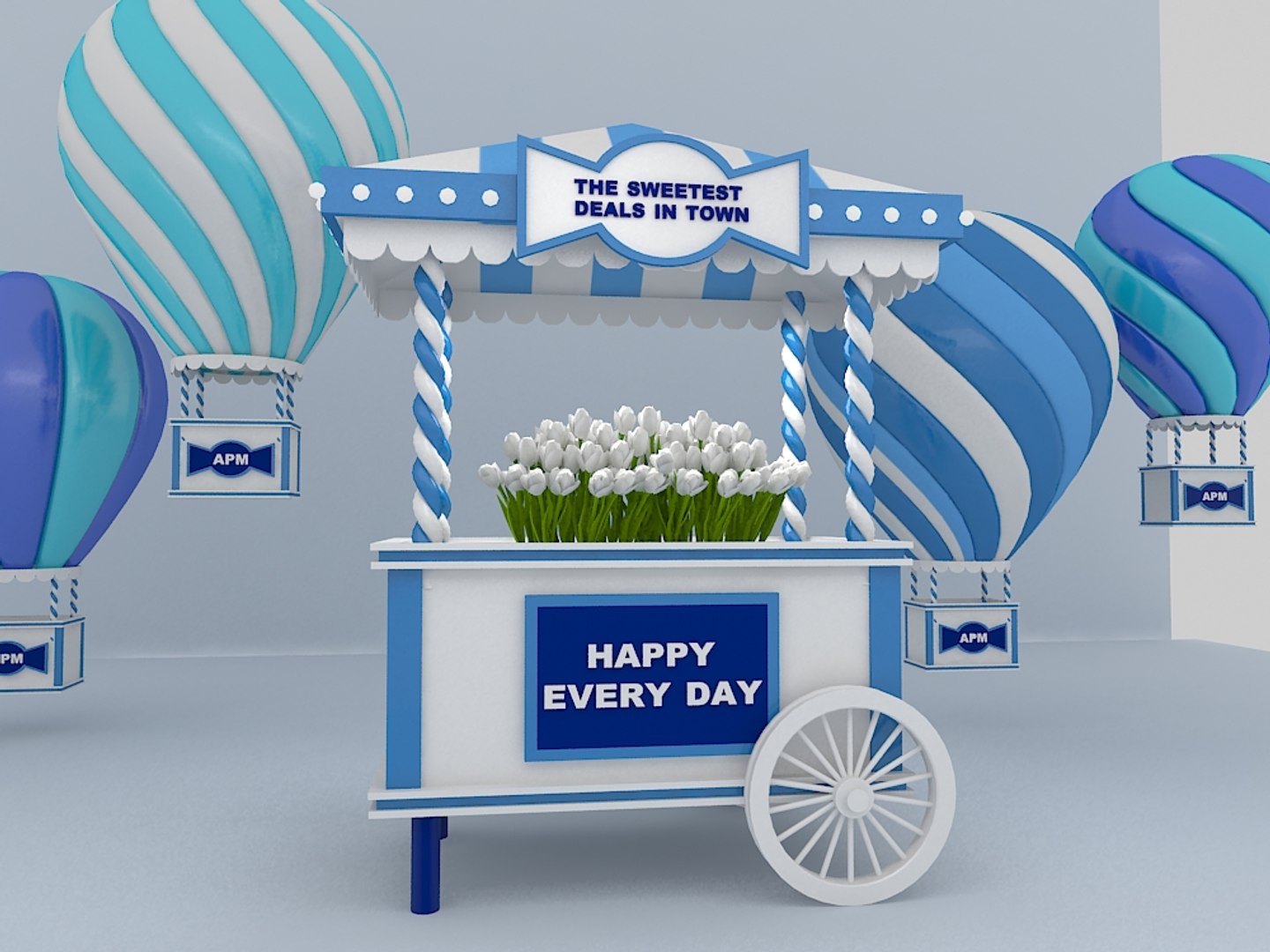 Flower Car Dessert 3D Model - TurboSquid 1413897