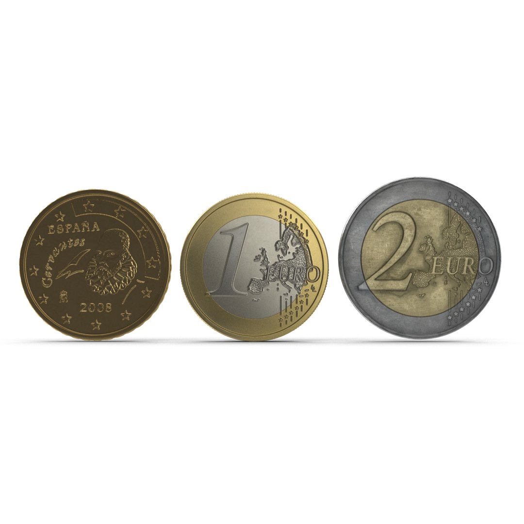 Spain Euro Coins C4d