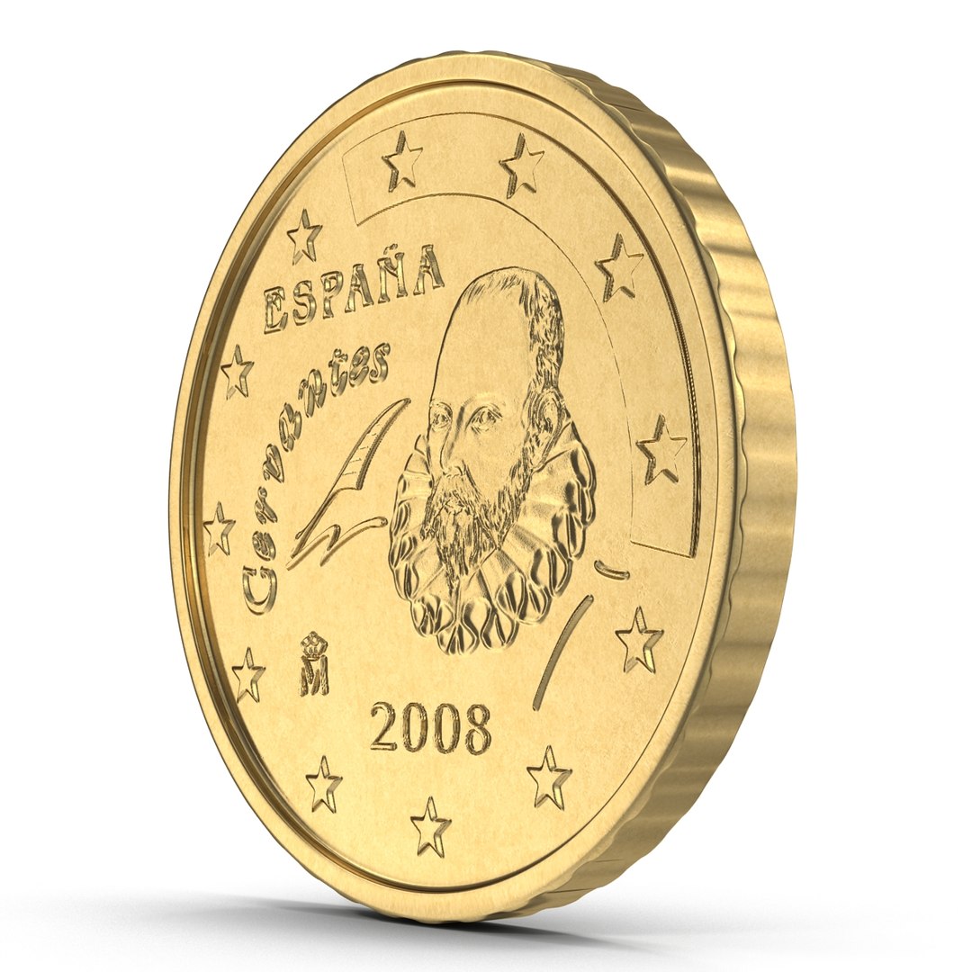 spain euro coins c4d
