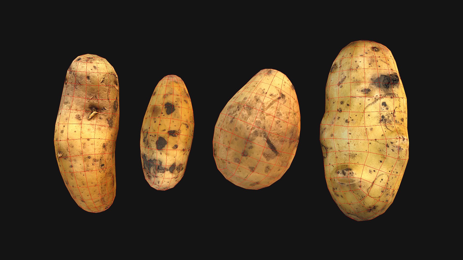 3D Potato Model - TurboSquid 1915723