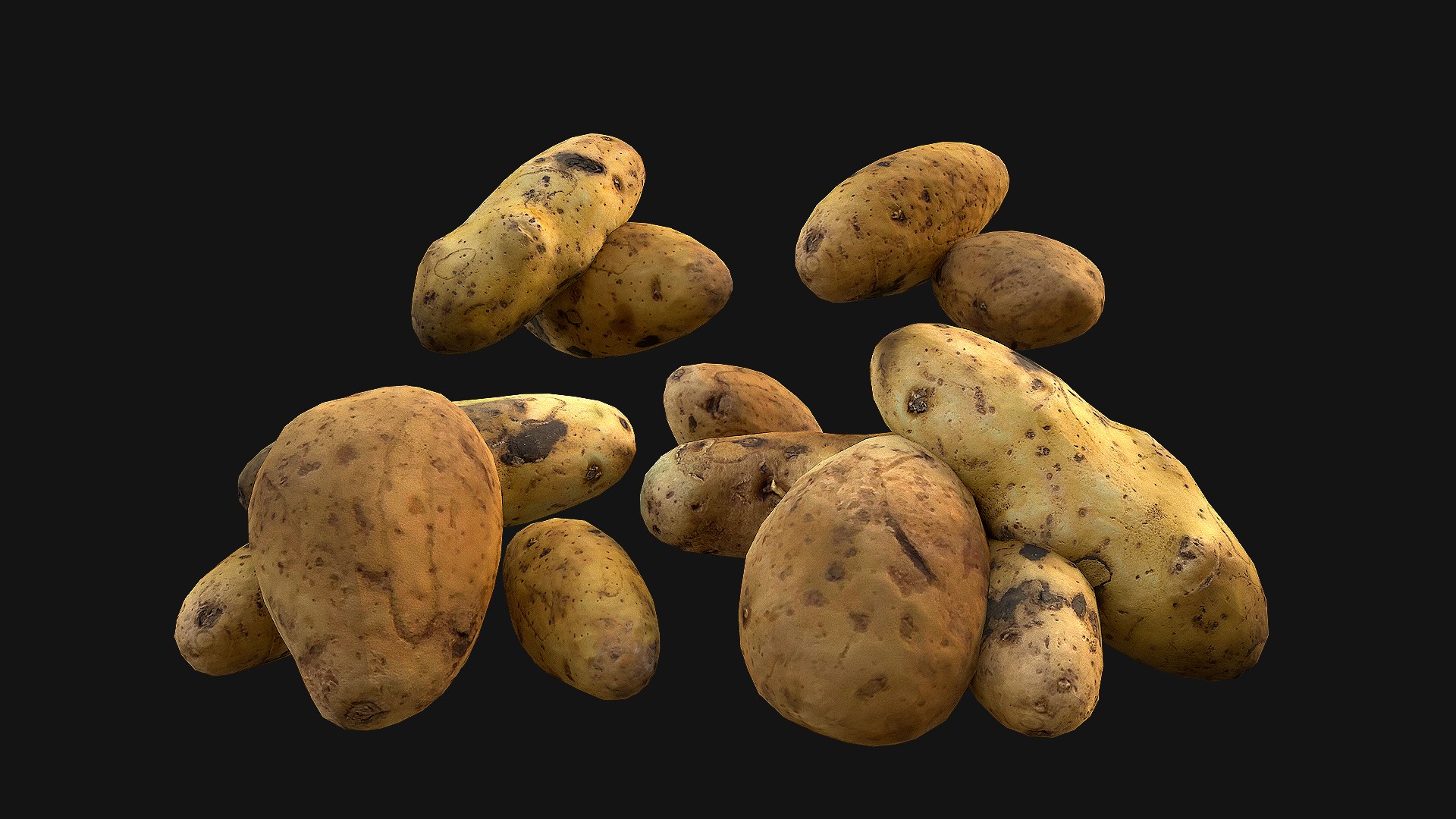 3D Potato Model - TurboSquid 1915723