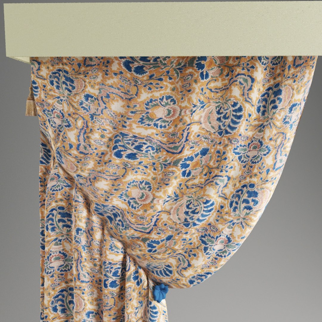 Italian Curtain 3d Max