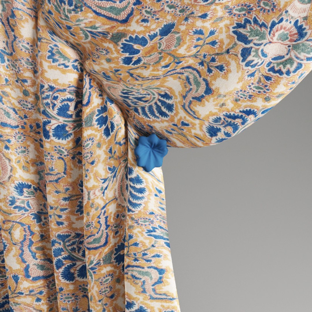 Italian Curtain 3d Max