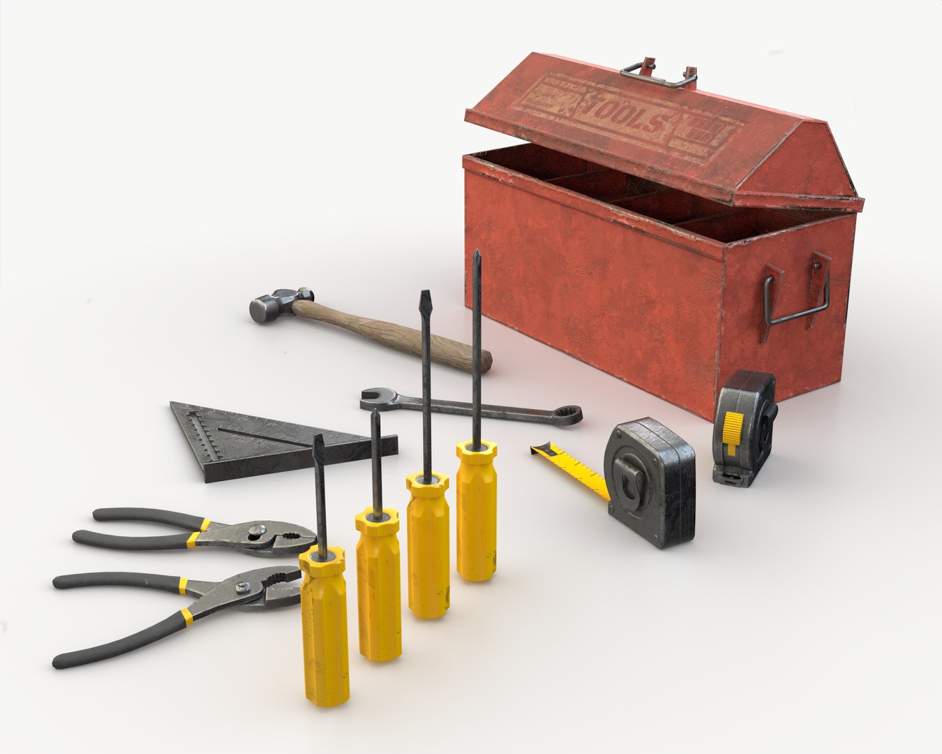 Garage Hand Tools 3D - TurboSquid 2176743