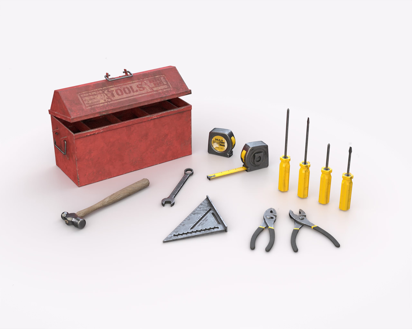 Garage Hand Tools 3D - TurboSquid 2176743
