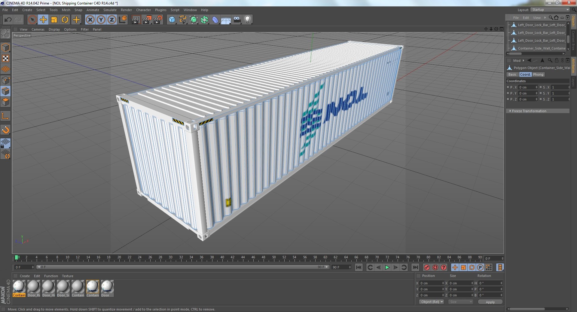 3d Nol Shipping Container
