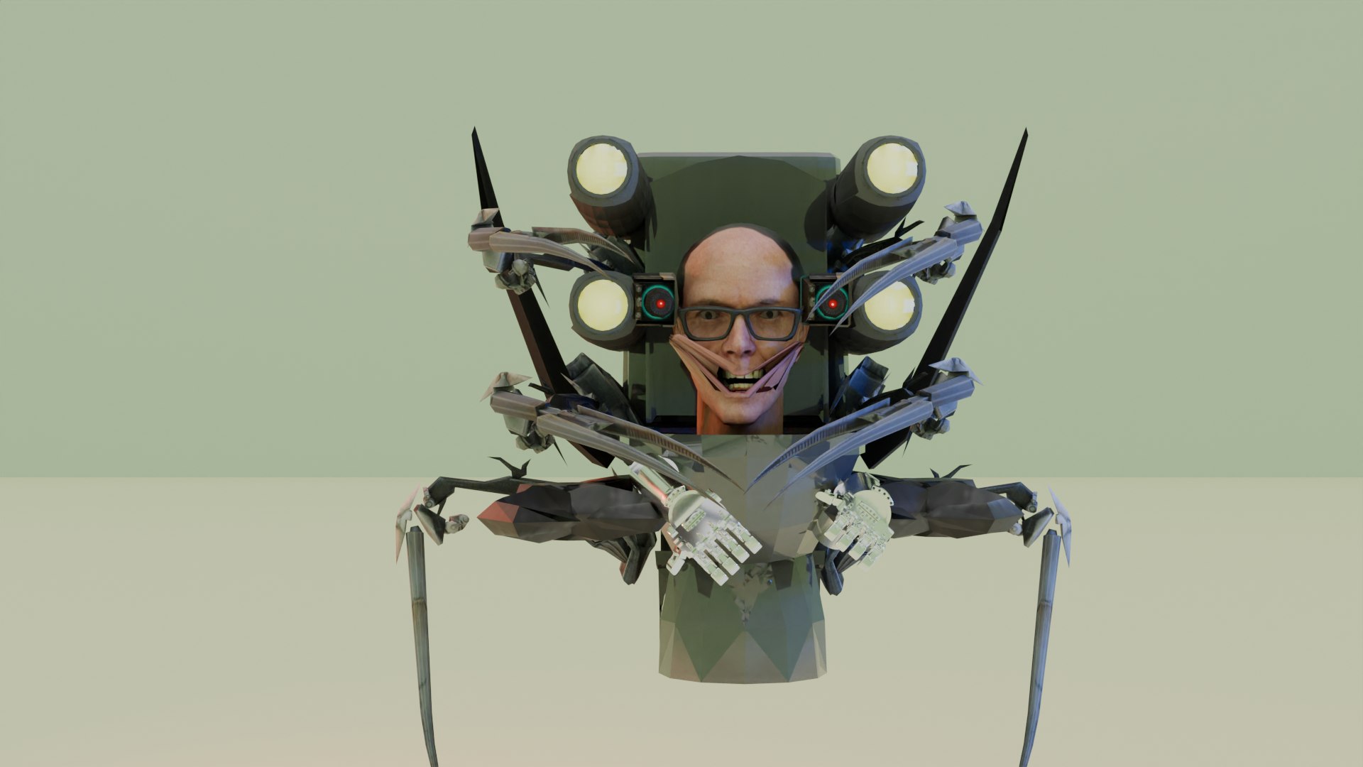 Scientifico Skibidi Toilet 3D Model - TurboSquid 2432341