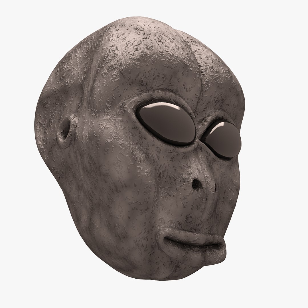 Alien head 3D - TurboSquid 1298942