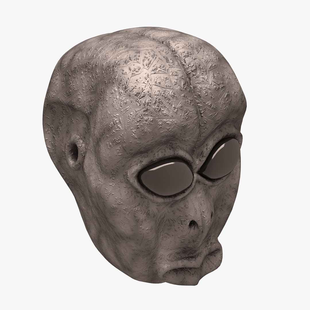 Alien Head 3D - TurboSquid 1298942
