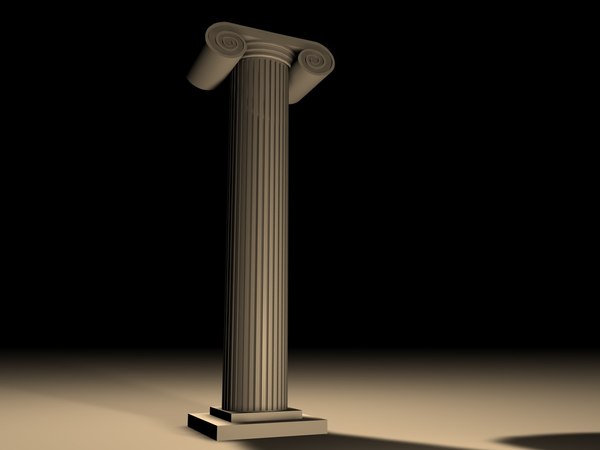 Ionic Column 3D Models for Download | TurboSquid
