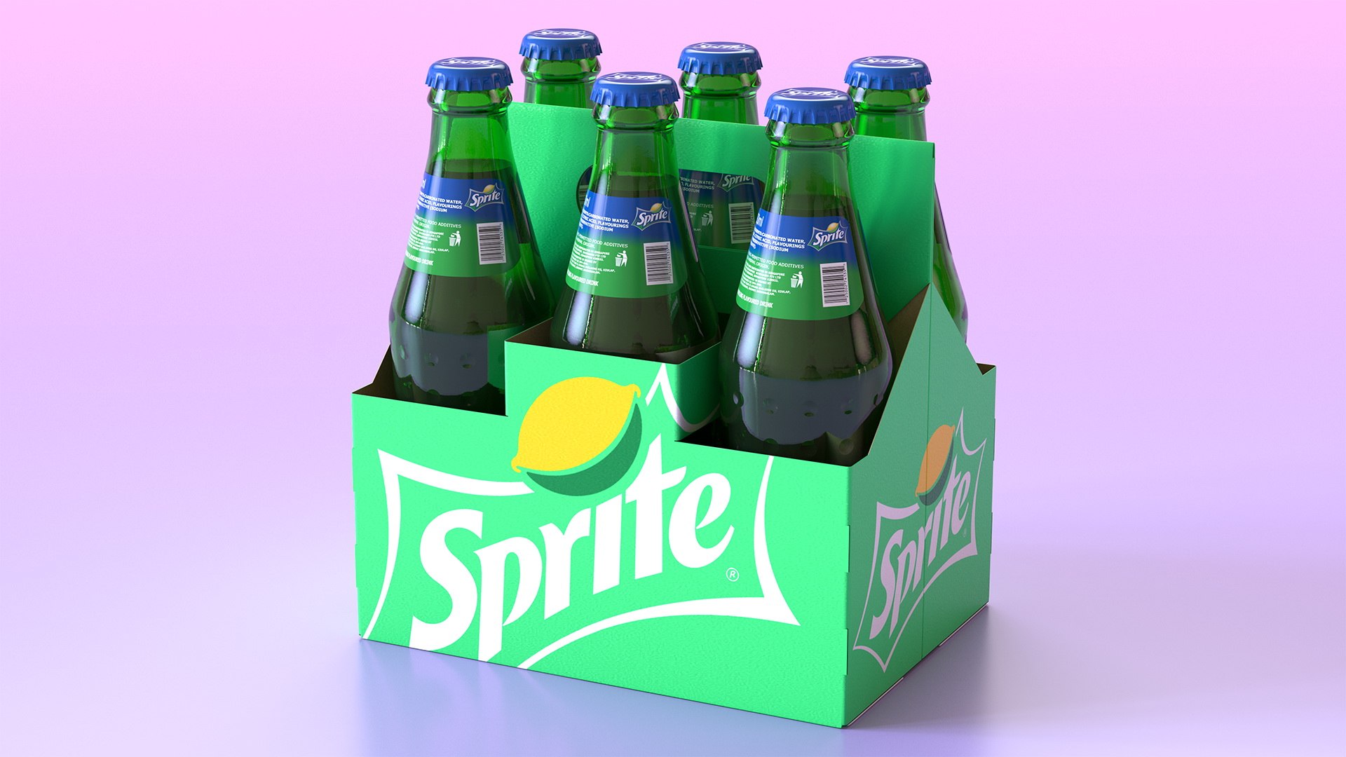 Sprite Bottle Package Model - TurboSquid 1451141