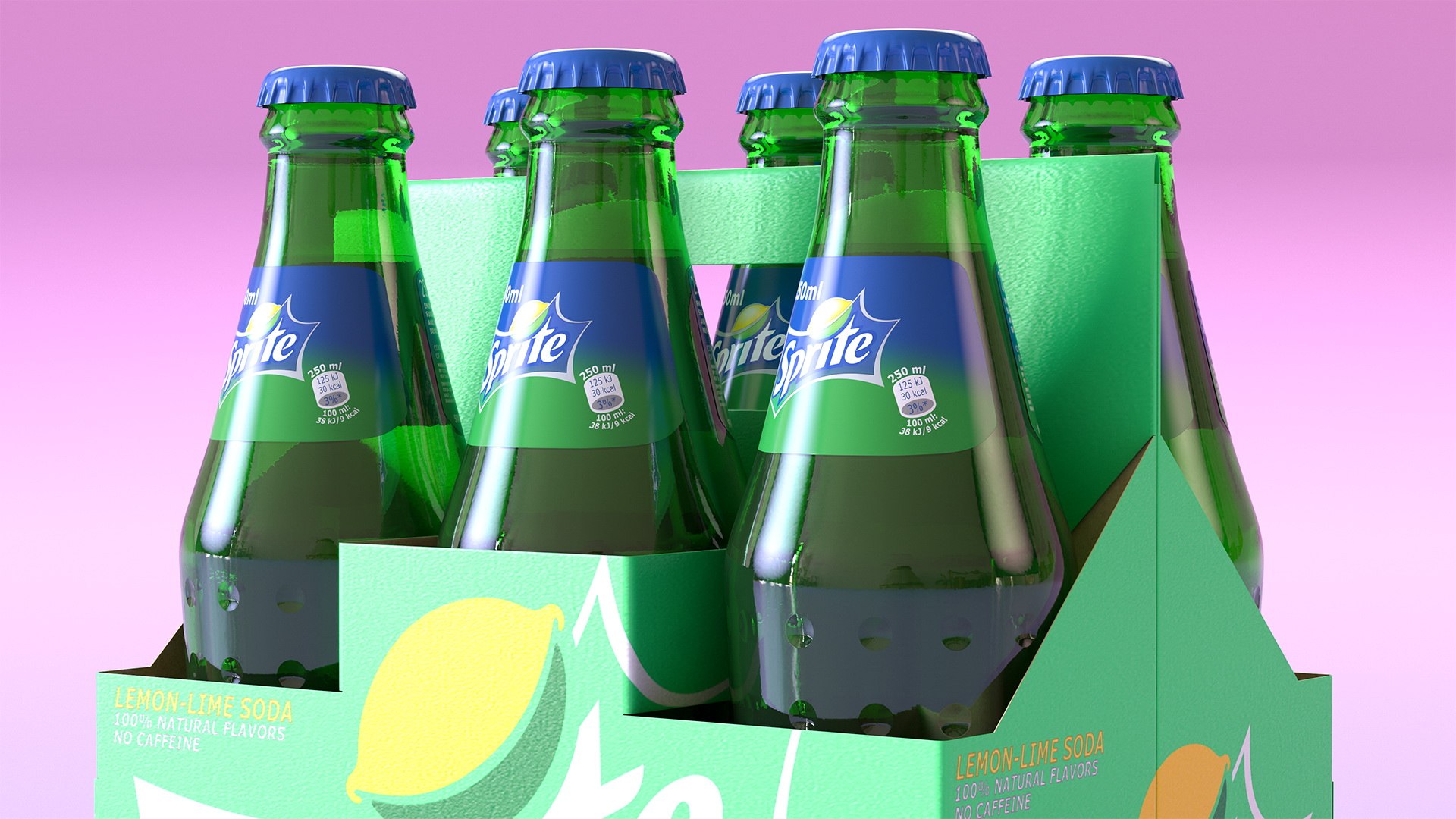 Sprite Bottle Package Model - TurboSquid 1451141