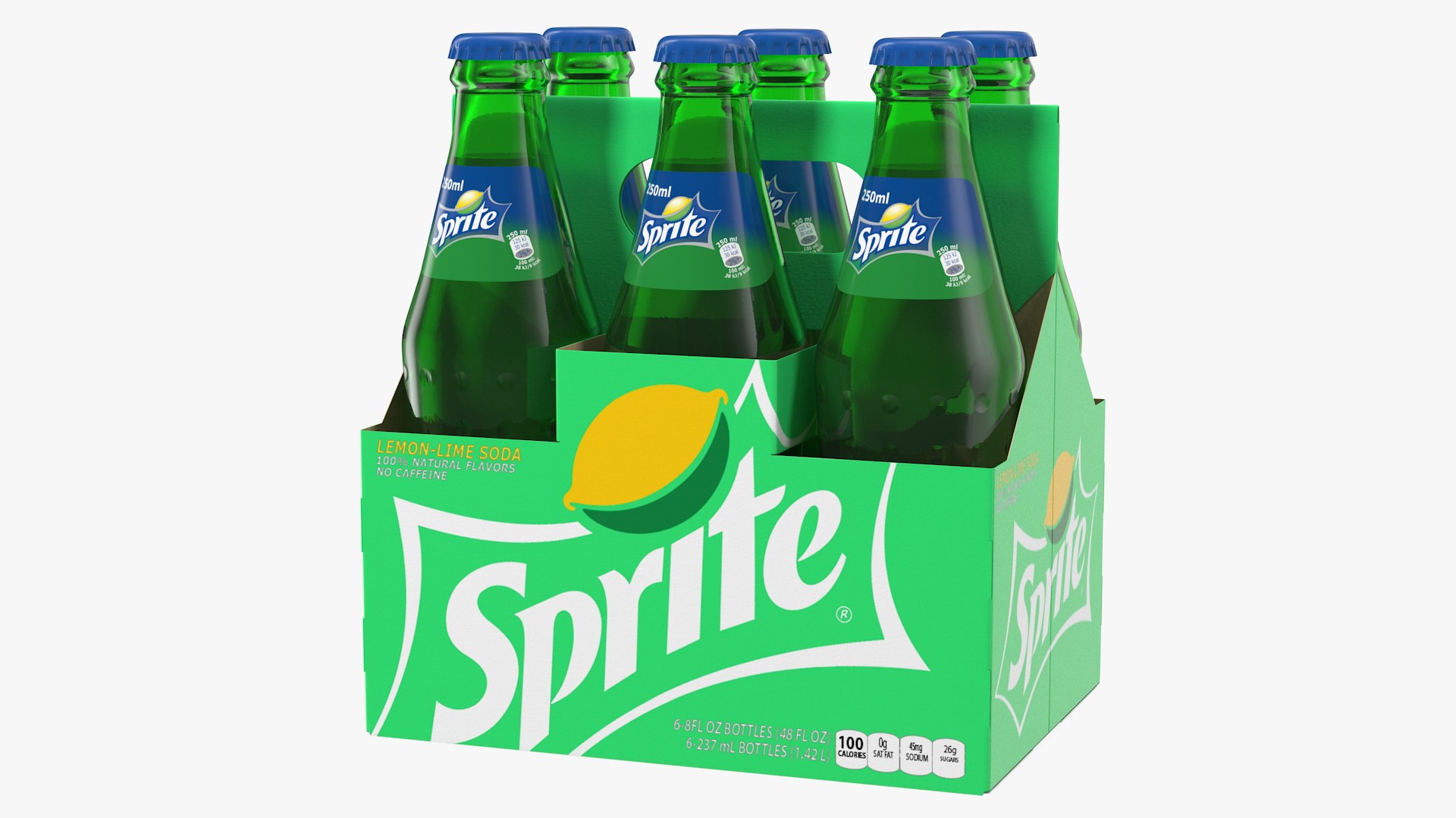 Sprite bottle package model - TurboSquid 1451141