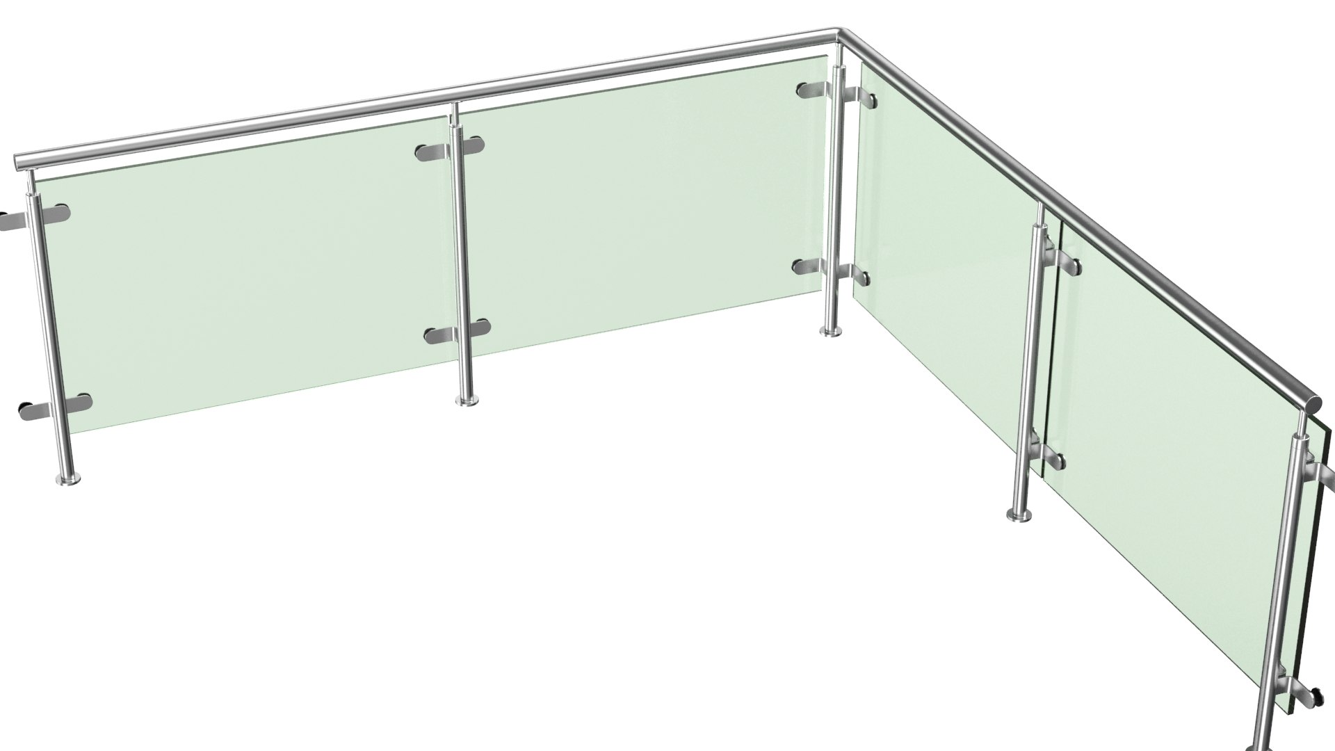 Detailed Glass Handrail Options Model - TurboSquid 2159192
