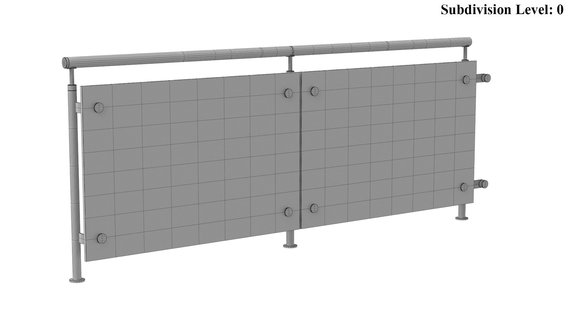 Detailed Glass Handrail Options Model - TurboSquid 2159192