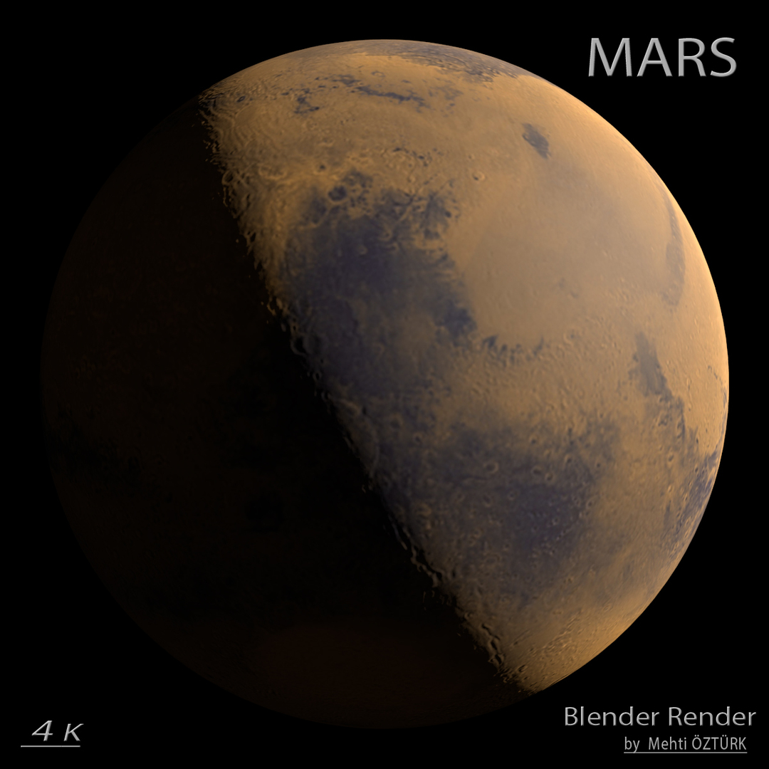 3d Model Realistic Mars