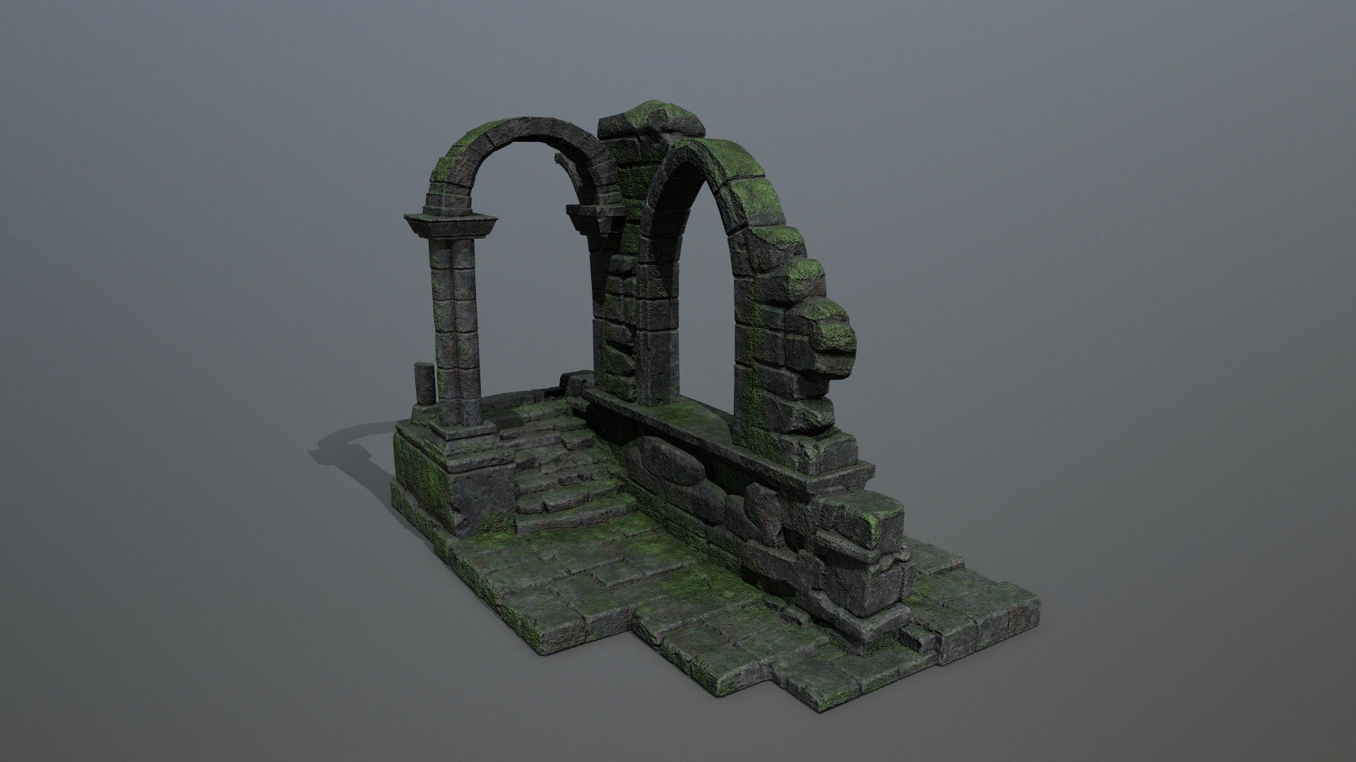 3D Ruin Gate - TurboSquid 2375030