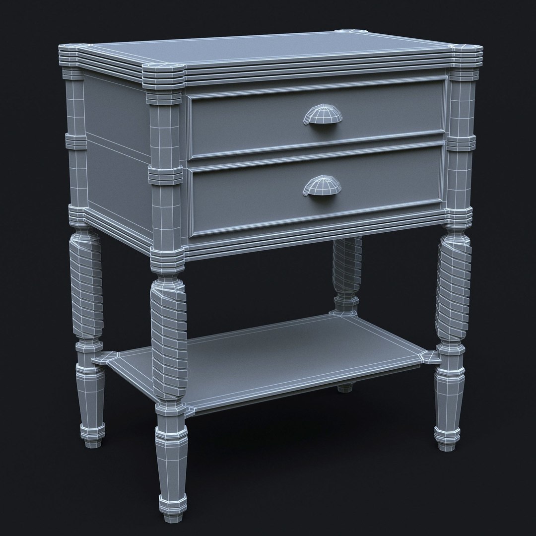 Nightstand Realistic 3D Model - TurboSquid 1340159
