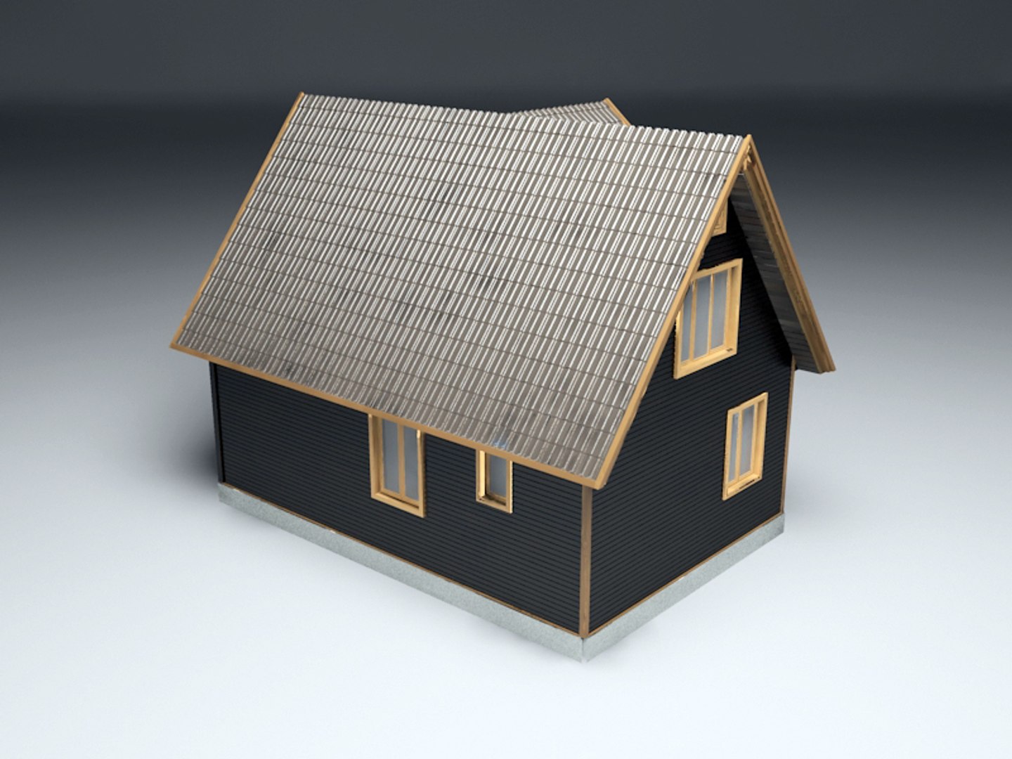 3d Realistic Country House Model