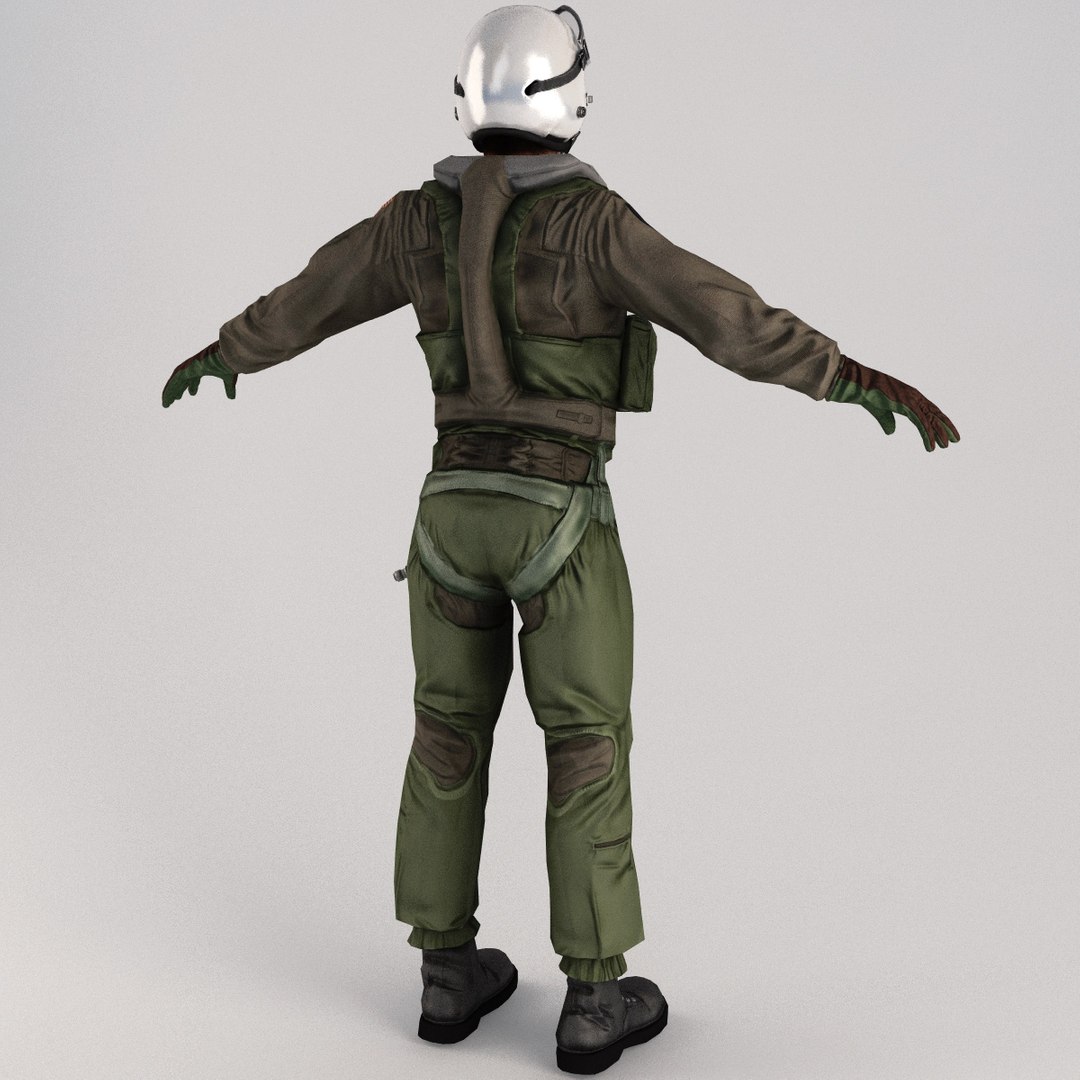 3d Military Pilot V3 Static