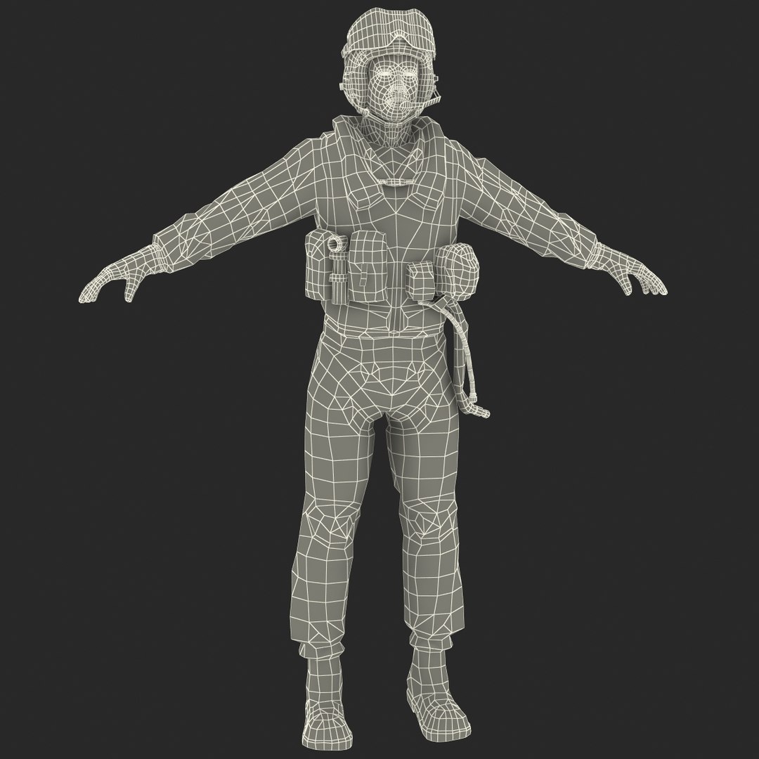 3d military pilot v3 static