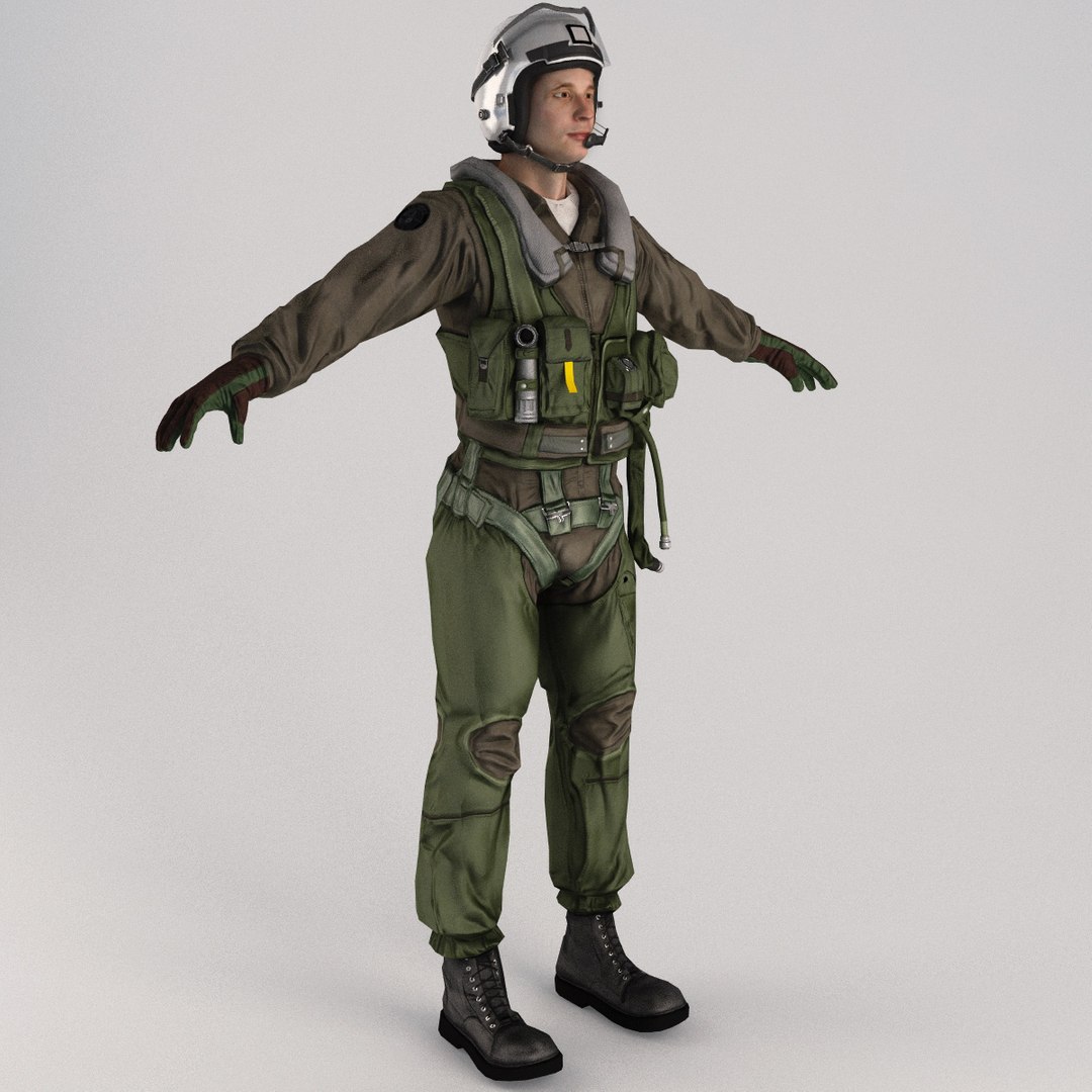 3d Military Pilot V3 Static