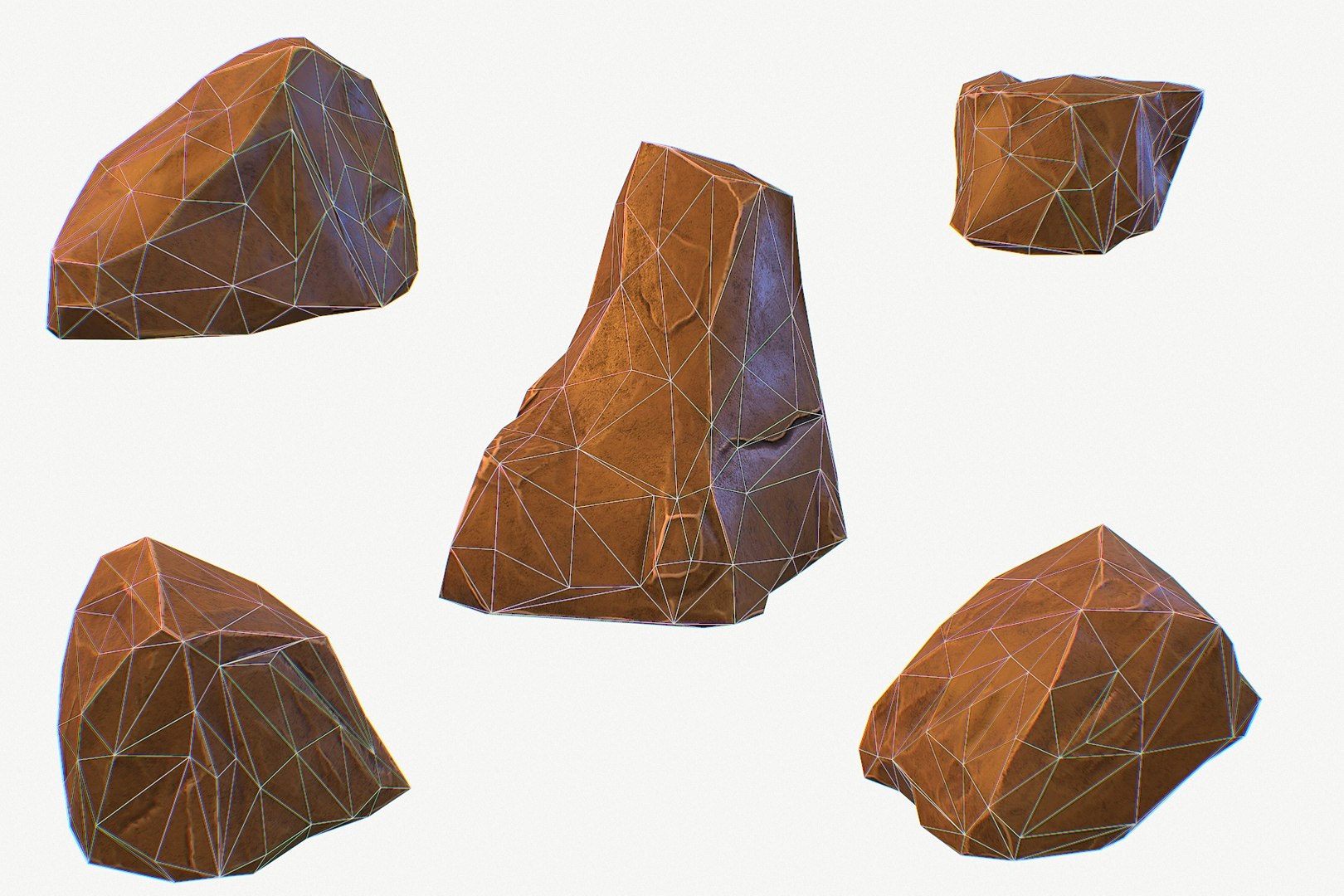 Cartoon Rock Pack 3D Model - TurboSquid 1389166