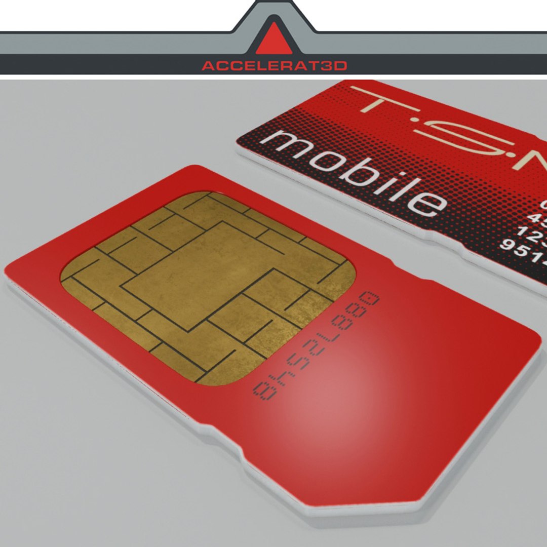 Sim Card 3d Model