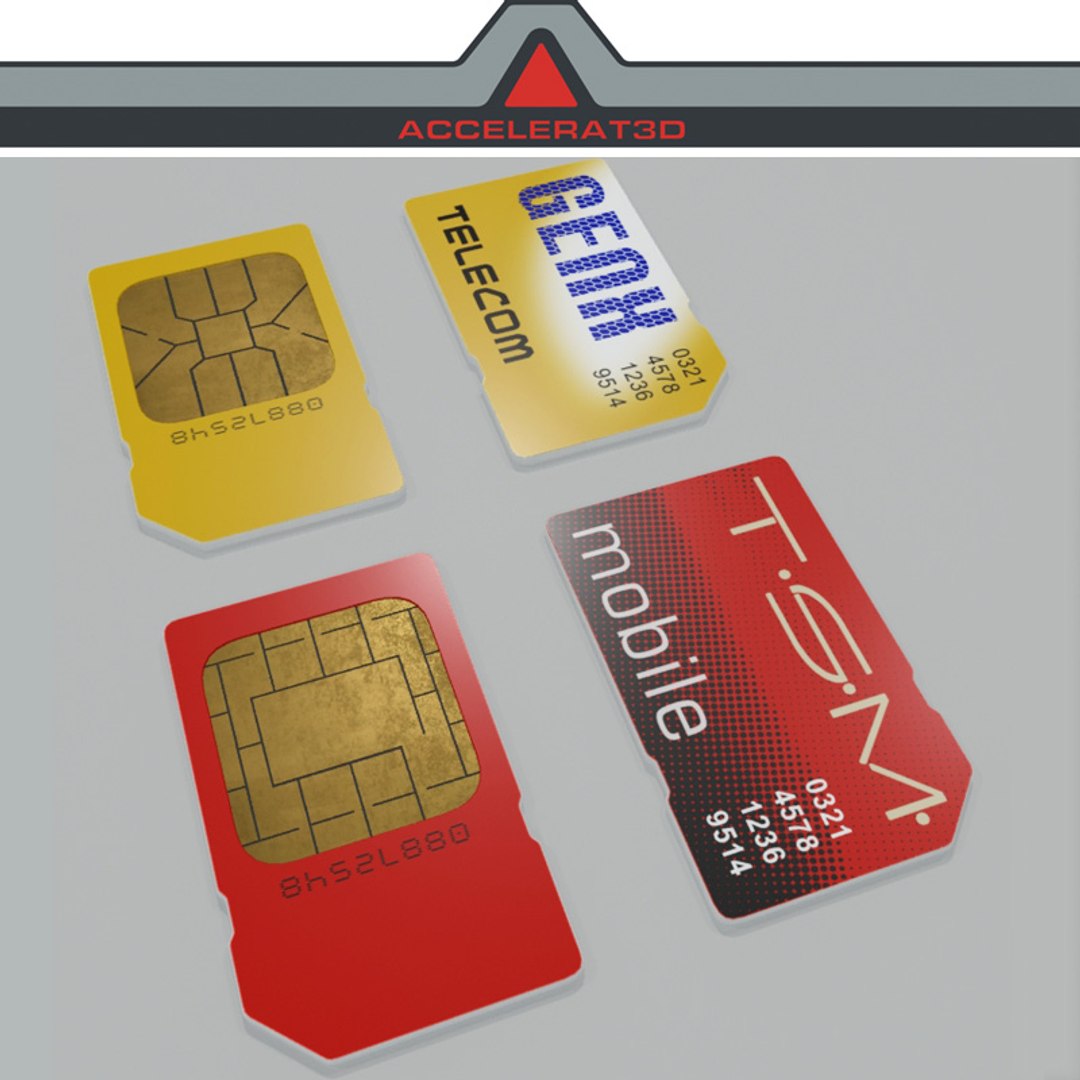 Sim Card 3d Model