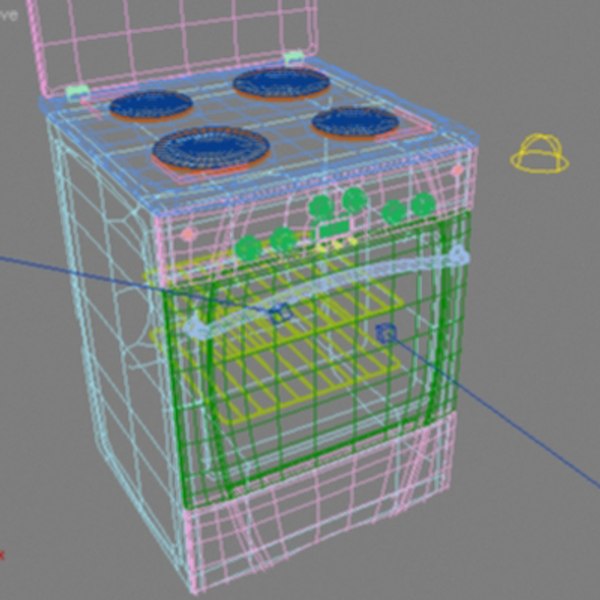 free electric oven 3d model