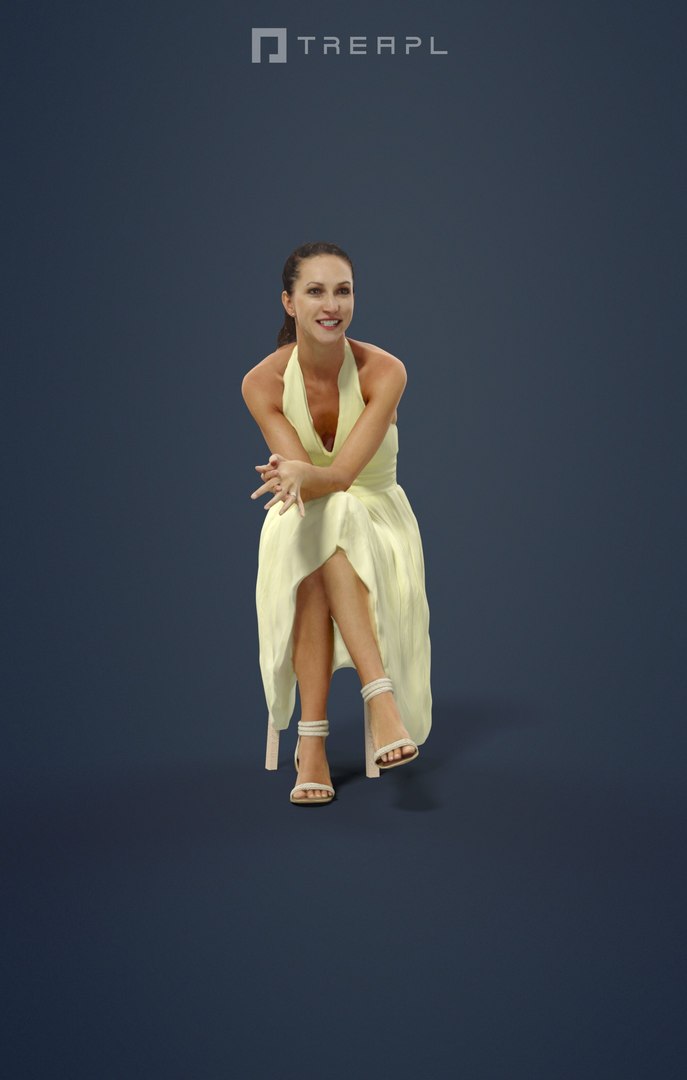 3D Michelle Fancy Dress - TurboSquid 1375359