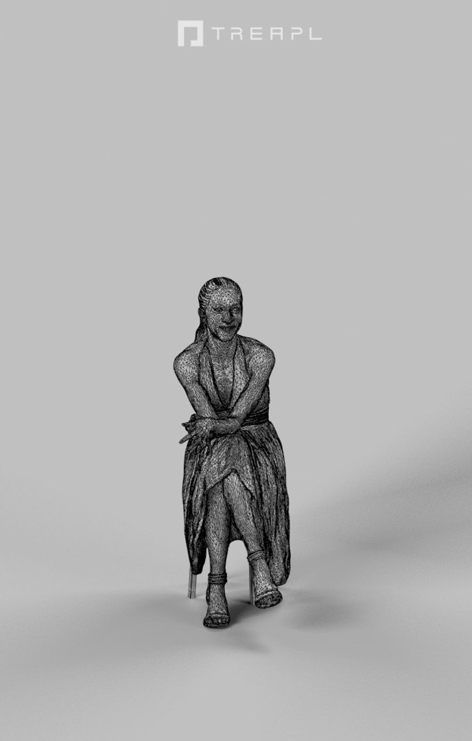 3D Michelle Fancy Dress - TurboSquid 1375359