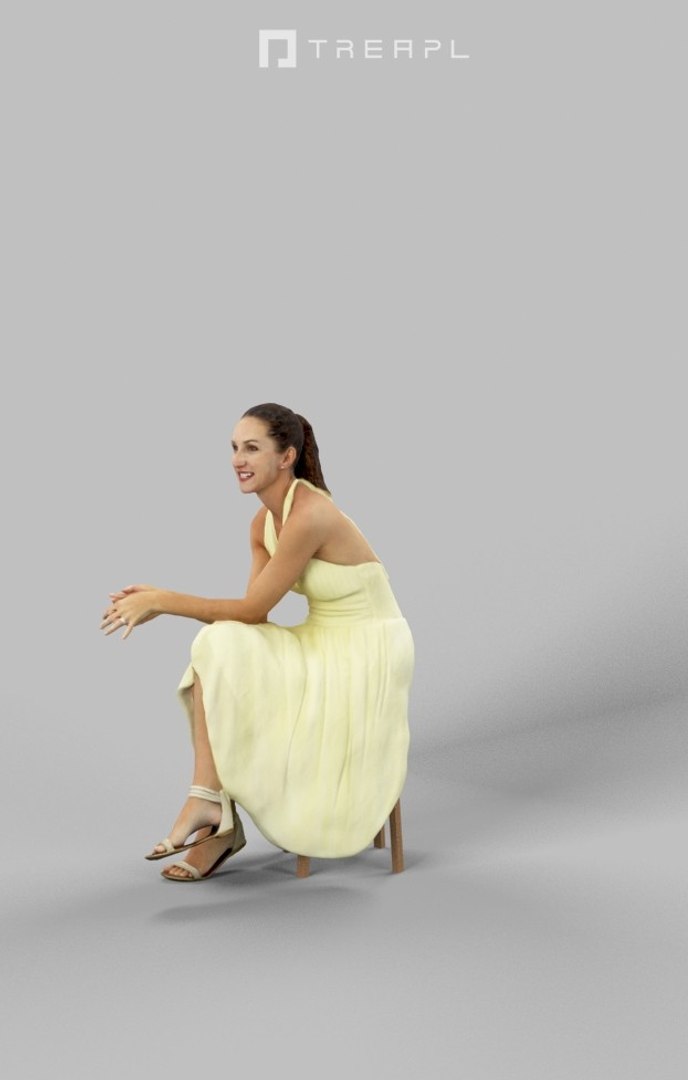 3D Michelle Fancy Dress - TurboSquid 1375359