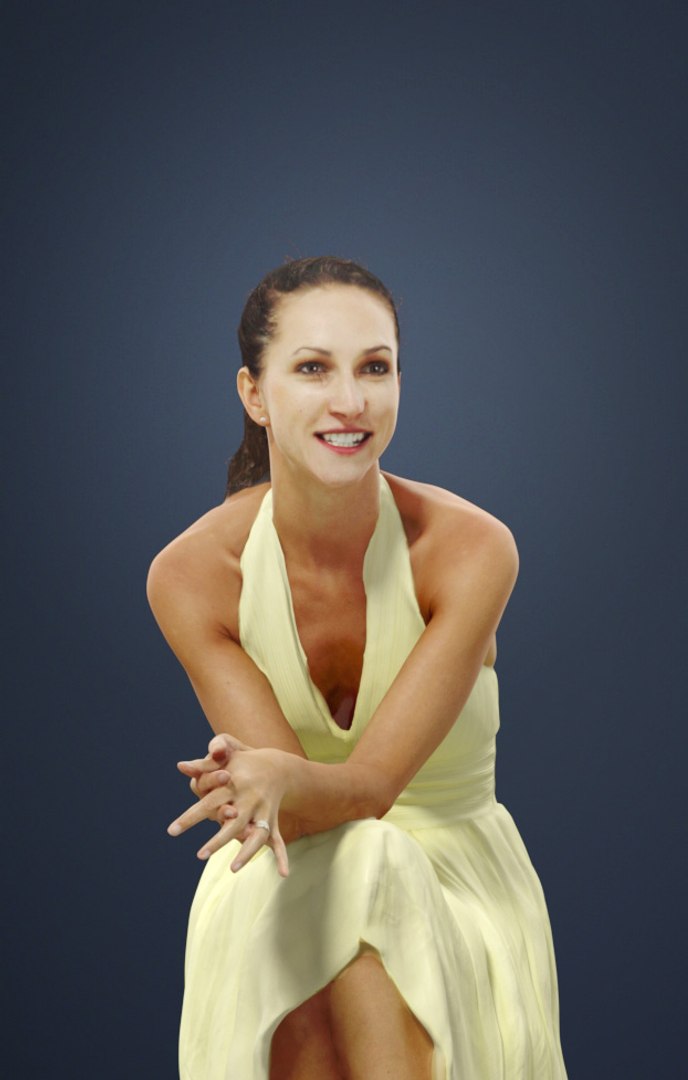 3D Michelle Fancy Dress - TurboSquid 1375359