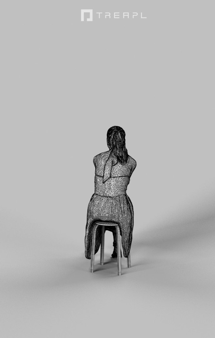 3D Michelle Fancy Dress - TurboSquid 1375359