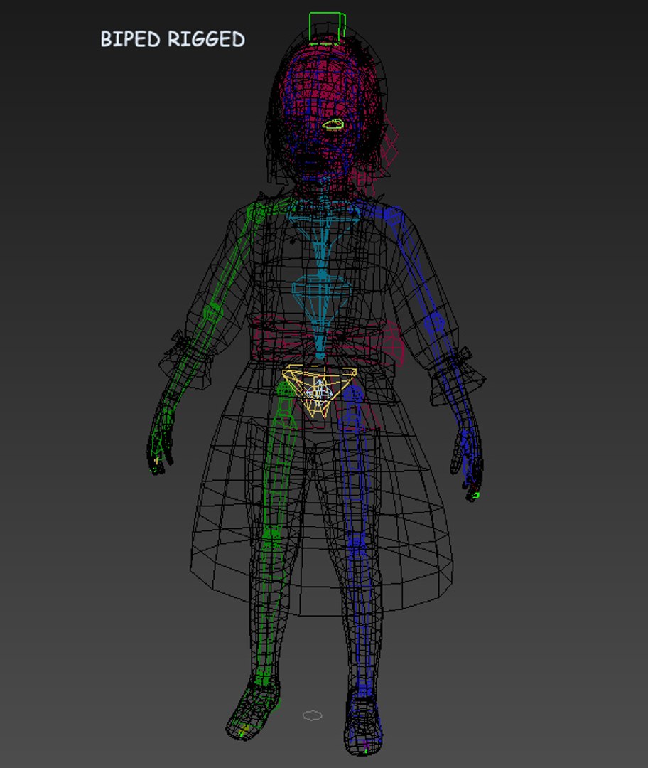 3d Model Pack Zombie Girl Characters