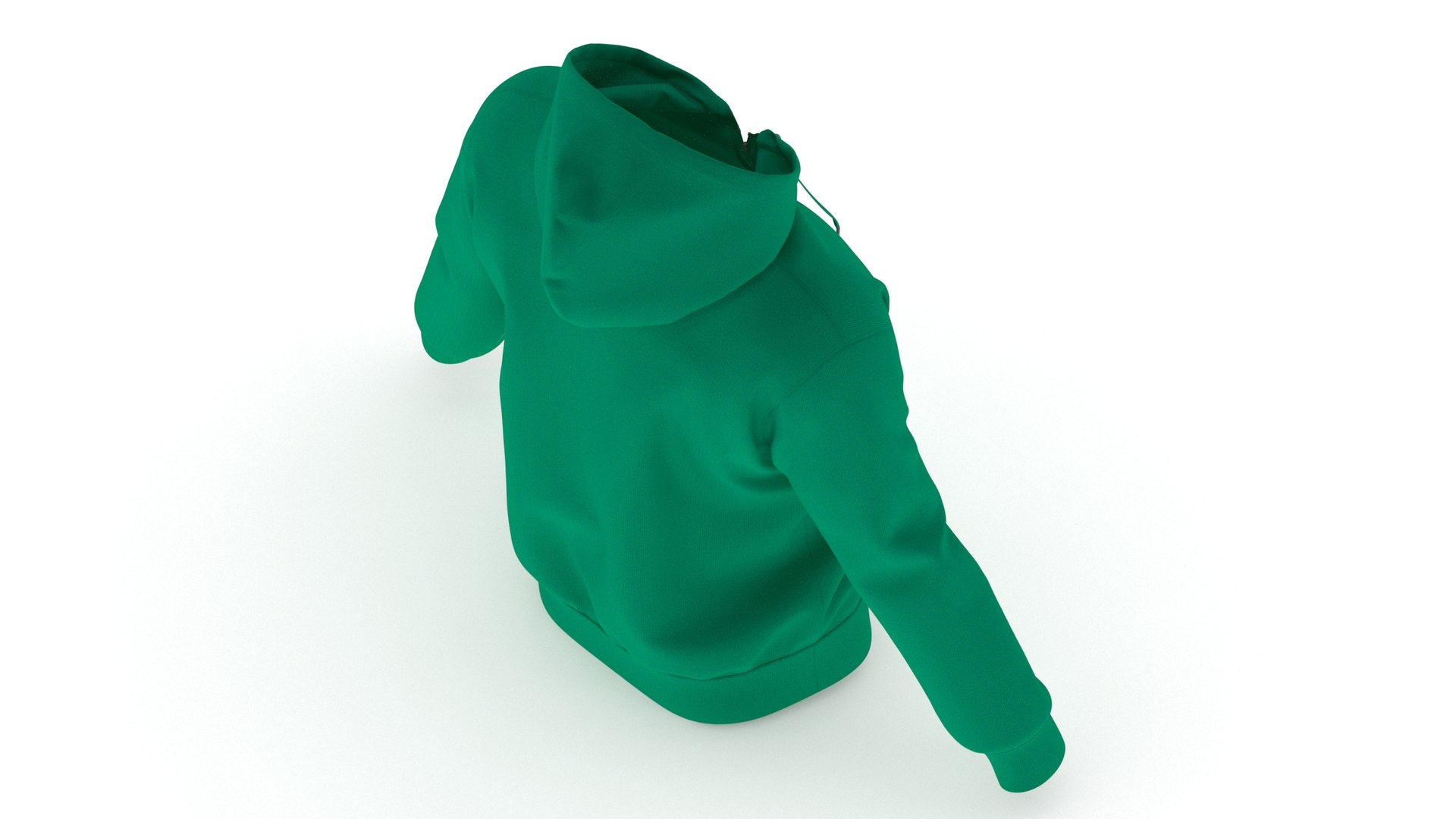 3D Model Hoodie Zip Generic Green - TurboSquid 2140279