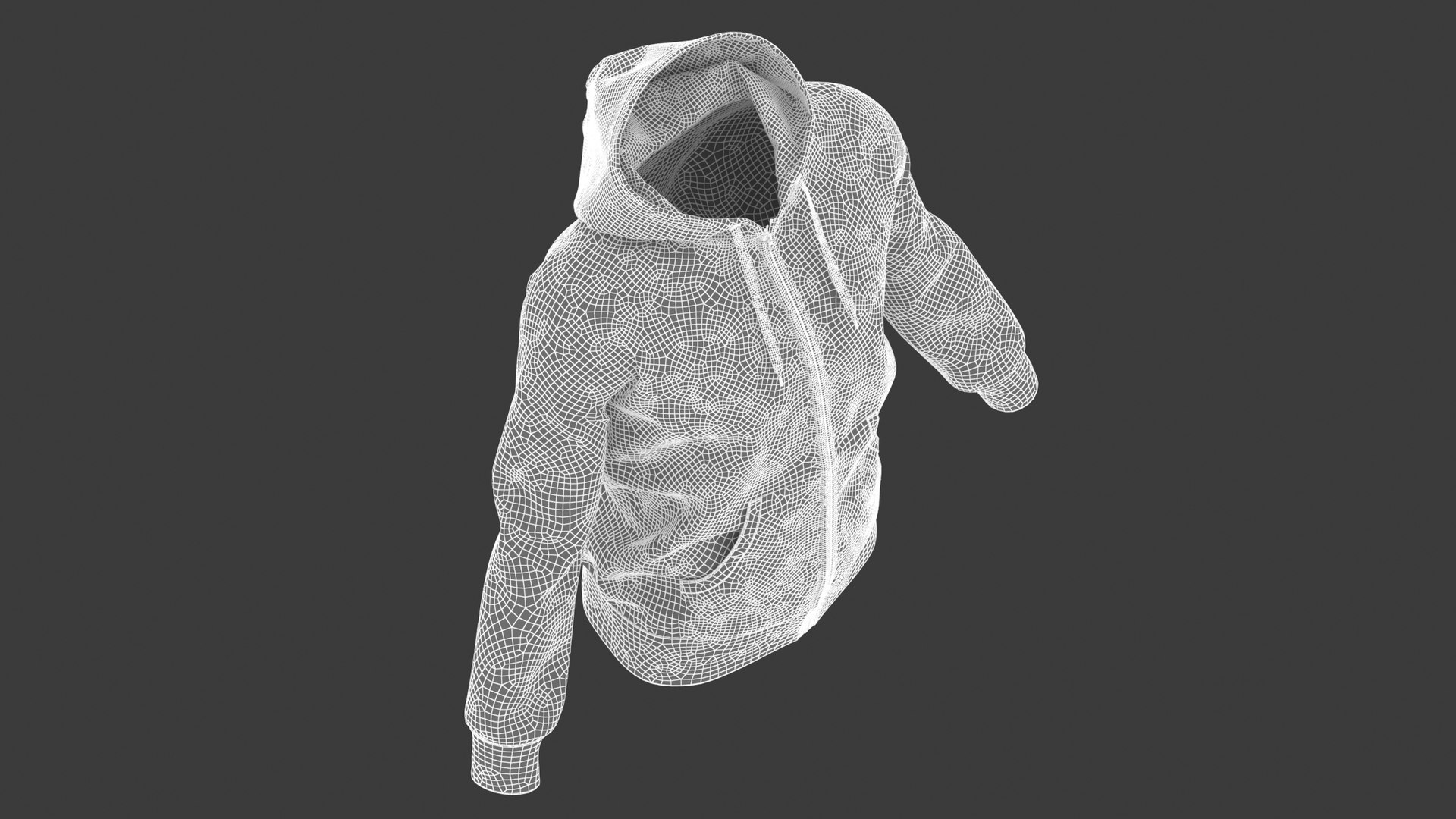 3D Model Hoodie Zip Generic Green - TurboSquid 2140279