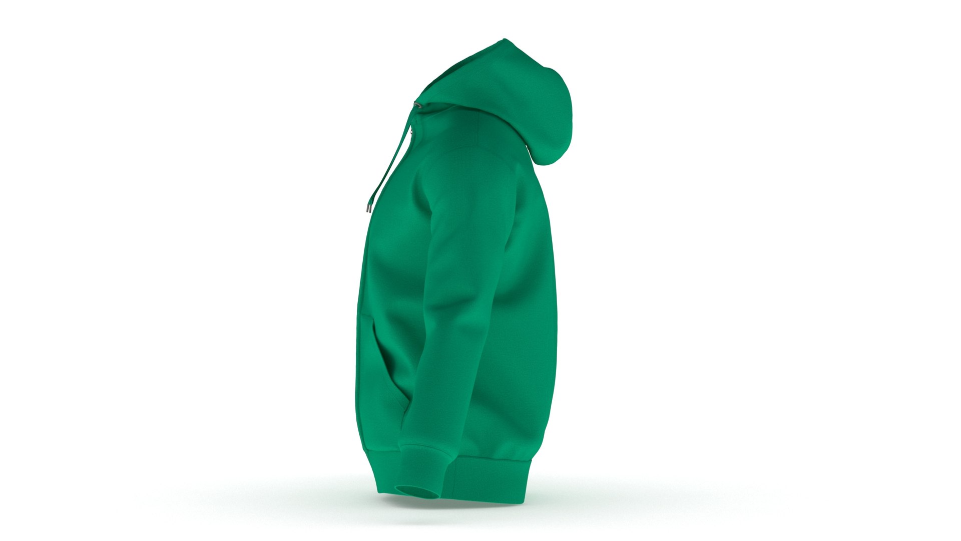 3D Model Hoodie Zip Generic Green - TurboSquid 2140279