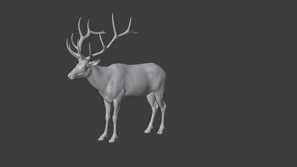 modelo 3d Male Elk Animated - TurboSquid 1966149
